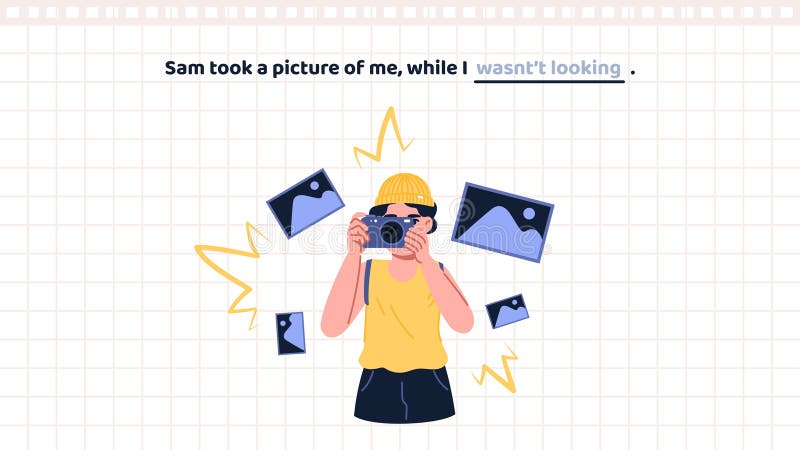 Basic English Grammar Vector Illustration Stock Illustration ...