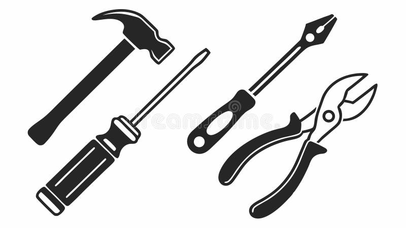 Basic Essential Hand Tools Vector Icons Set Stock Illustrations – 11 Basic Essential Hand Tools ...