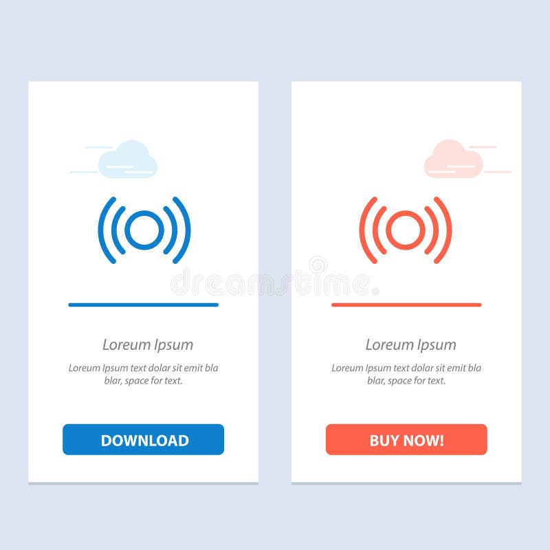 Basic, Essential, Signal, Ui, Ux Blue and Red Download and Buy Now Web ...