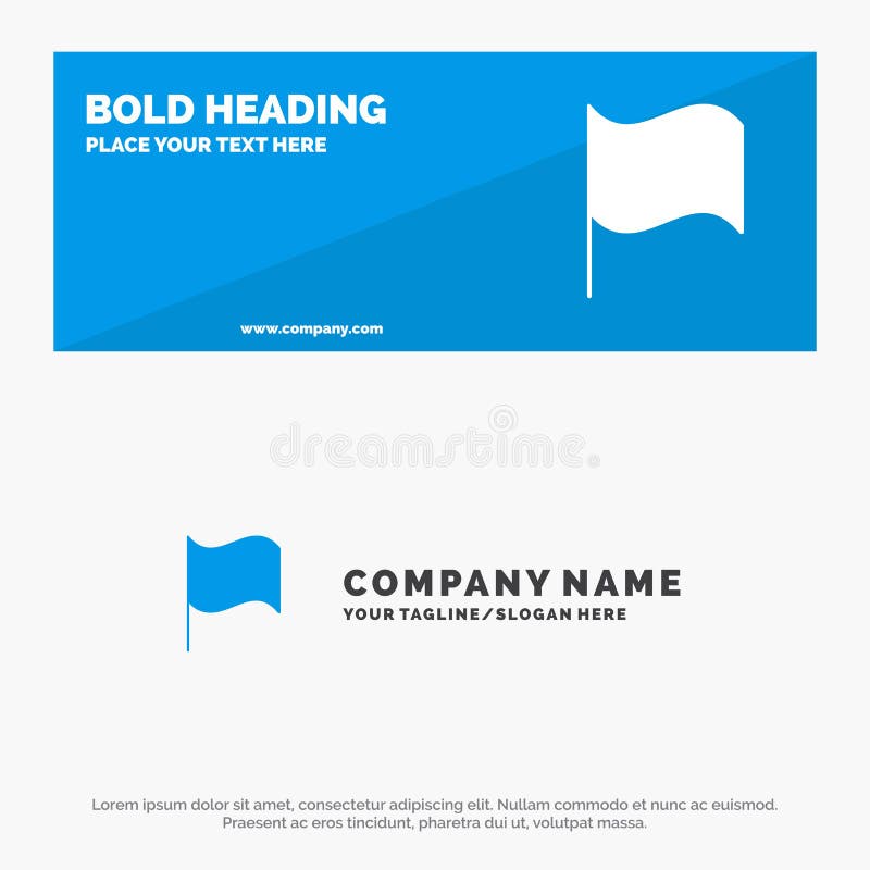 Basic, Flag, Ui SOlid Icon Website Banner and Business Logo Template ...