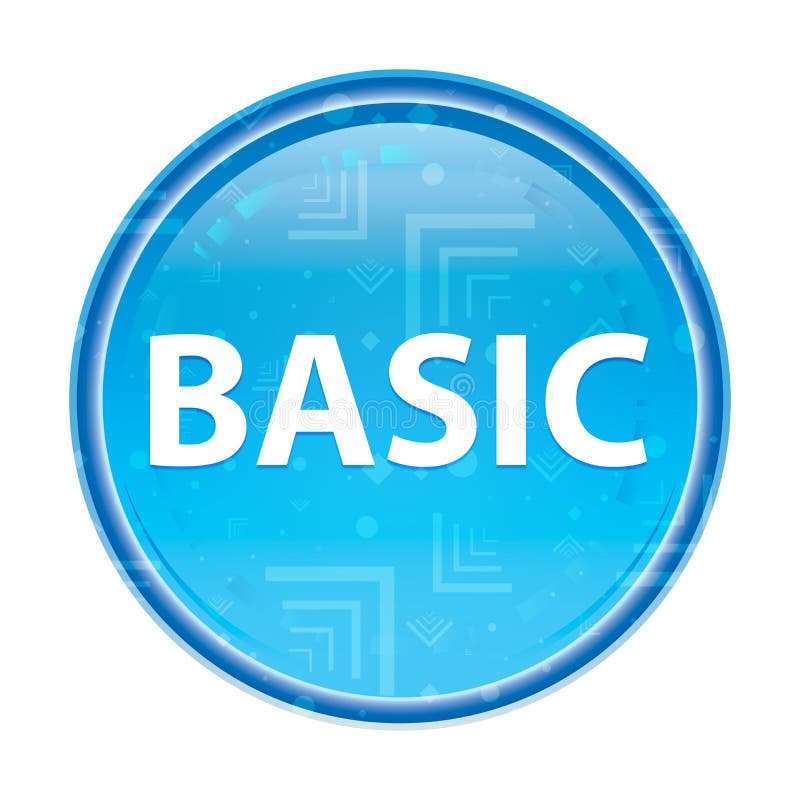 Basic Floral Blue Round Button Stock Illustration - Illustration of ...