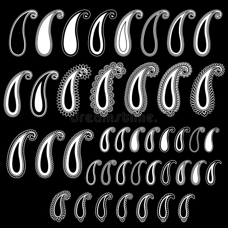 Basic Paisley Pattern Stock Illustrations – 96 Basic Paisley Pattern ...