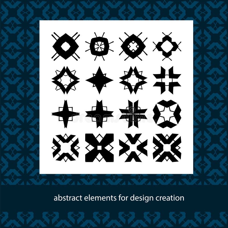 Basic Form Templates for Background and Scrapbook Creation. Abstract ...