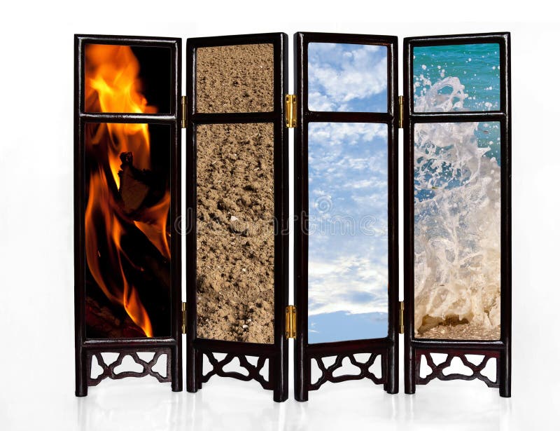 Star of 4 Elements square stock photo. Image of four, wave - 5808324