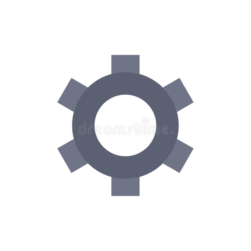 Basic, Gear, Setting, Ui Flat Color Icon. Vector Icon Banner Template ...