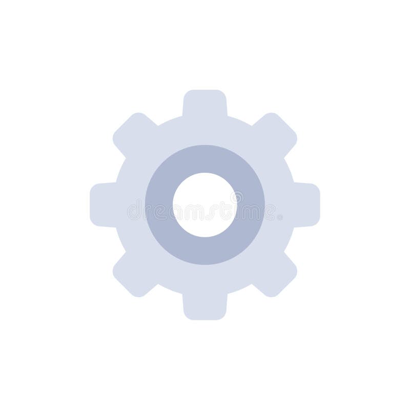 Basic, General, Gear, Wheel Flat Color Icon. Vector Icon Banner ...