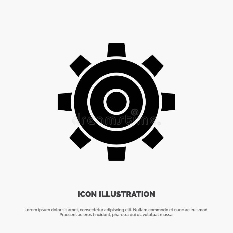 Basic, General, Job, Setting, Universal Solid Glyph Icon Vector Stock ...