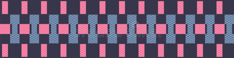 A Basic Geometric Abstract Seamless Vector Border Stock Illustration ...