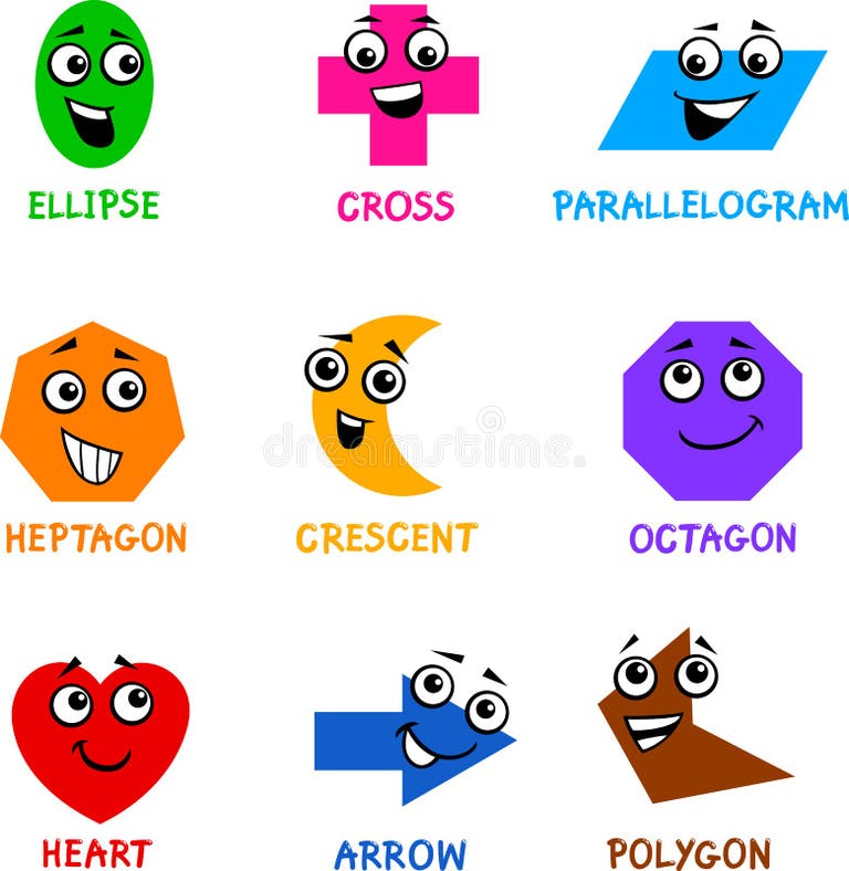 Cartoon Kids Basic Shapes Stock Illustrations – 1,344 Cartoon Kids ...