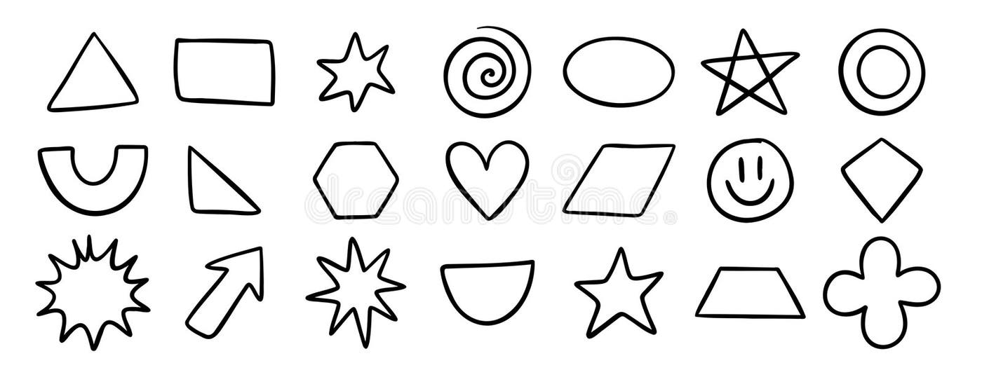 Basic Outline Shapes Stock Illustrations – 3,572 Basic Outline Shapes ...