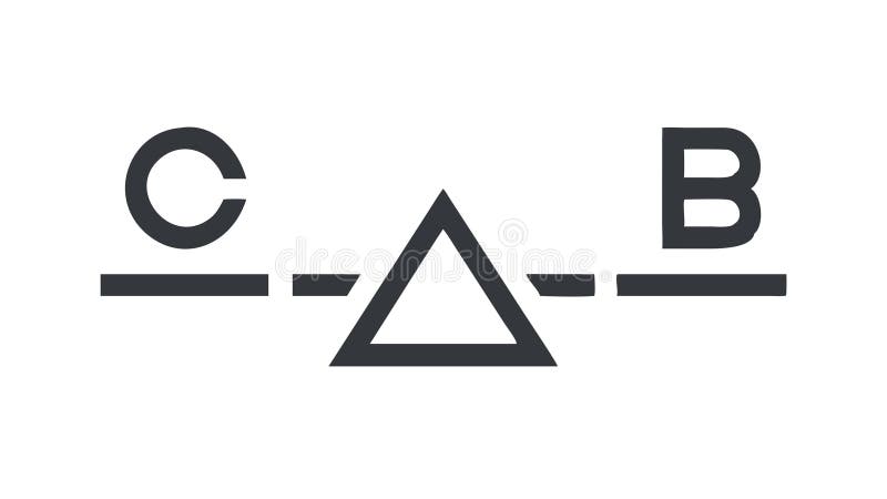 Basic Geometric Triangle with ABC Label, Vector Design Generative AI ...