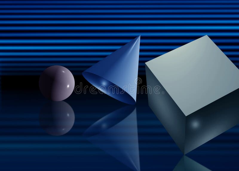 Basic geometry stock illustration. Illustration of cone - 13381244