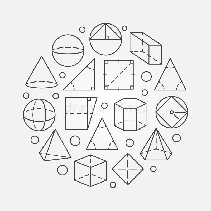 Geometry round symbol stock vector. Illustration of logo - 67896412