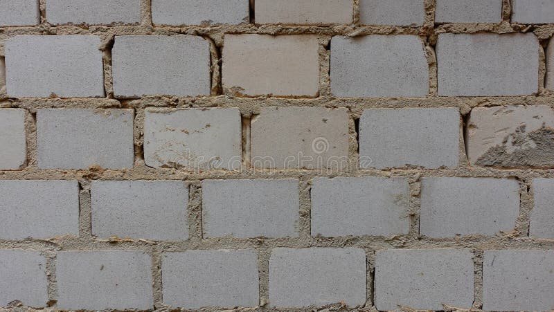 Basic Gray Concrete Block Wall Showing Various Textures and ...