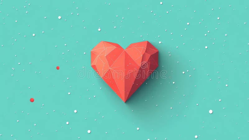 Simple 2D Vector Illustration of a Clean Heart Shape, Showcasing ...
