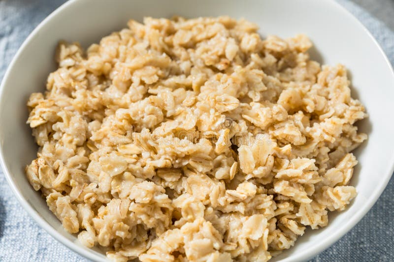 Basic Homemade Rolled Oats Oatmeal Stock Photo - Image of grain, simple: 370857362
