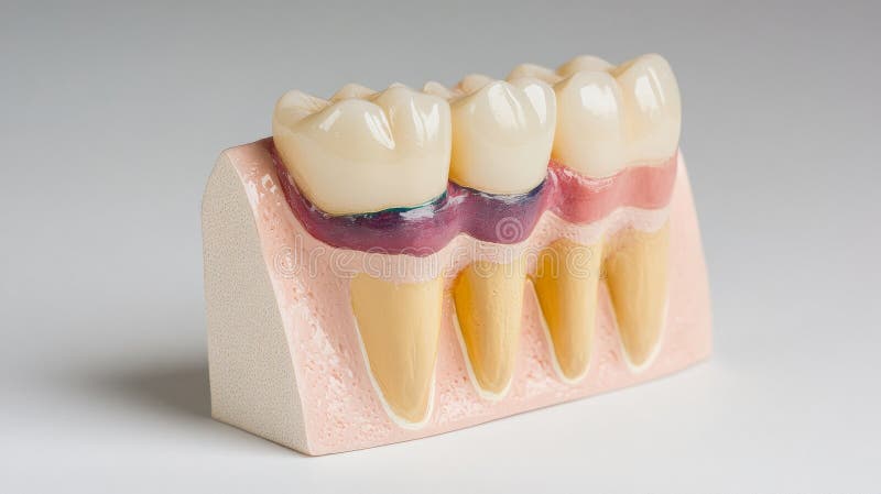 Basic Human Teeth Anatomical Model Stock Photo - Image of roots, tooth ...