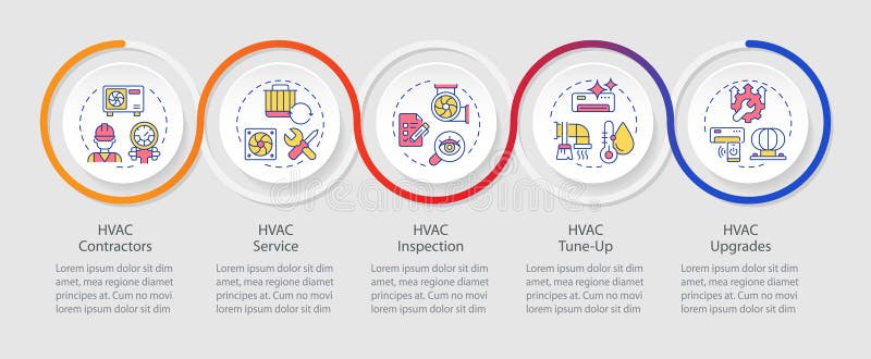 Basic HVAC Services and Improvements Loop Infographic Template Stock ...
