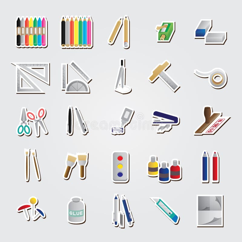 Basic app icon set stock vector. Illustration of design - 94905923