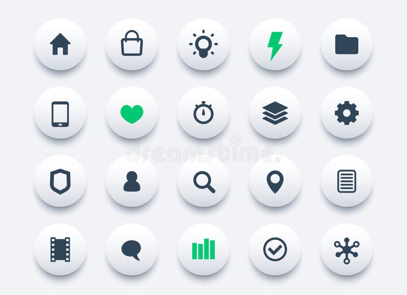 Basic Icons Set Stock Illustrations – 9,931 Basic Icons Set Stock ...