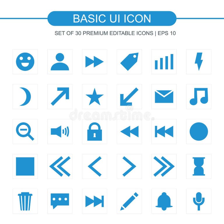 Basic Icons Set Stock Illustrations – 13,144 Basic Icons Set Stock ...