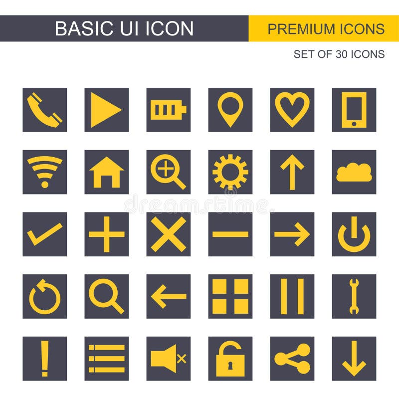 Basic icons 930 set stock vector. Illustration of internet - 37053113