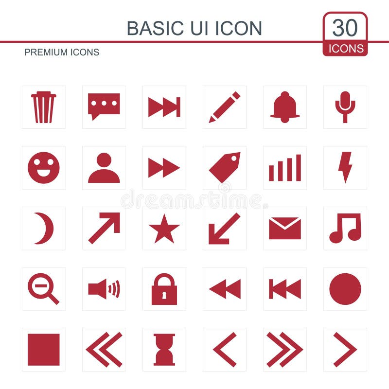 Basic icons 930 set stock vector. Illustration of internet - 37053113