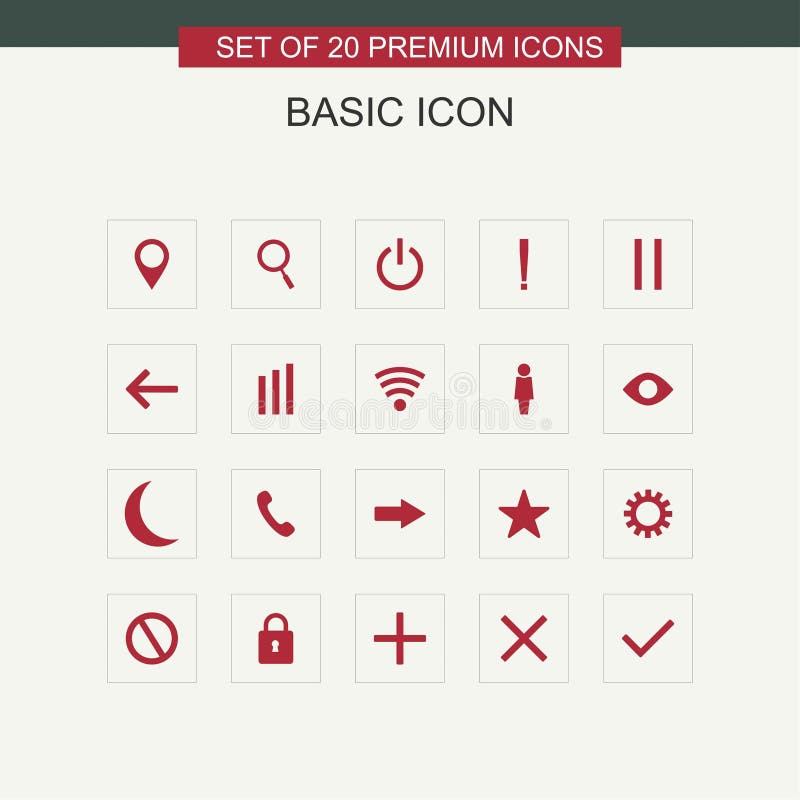 Basic icons 930 set stock vector. Illustration of internet - 37053113