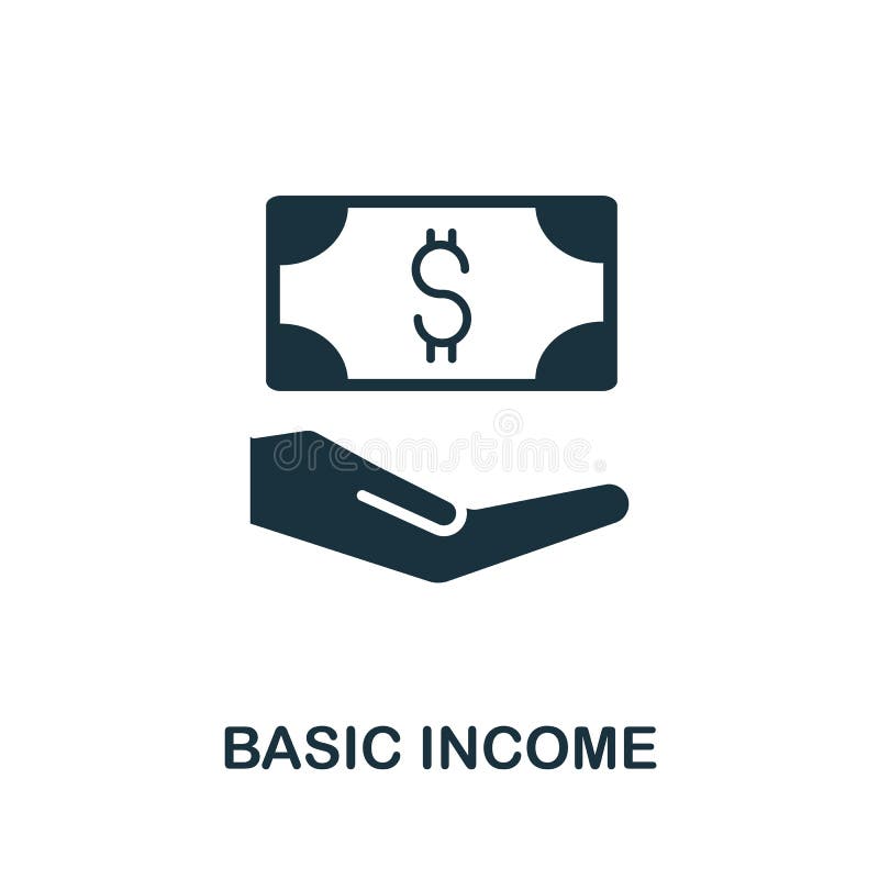 Income Icon. Monochrome Simple Banking Icon for Templates, Web Design ...
