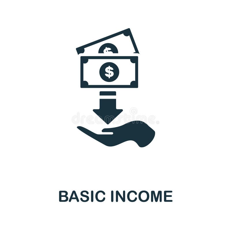 Income Icon. Monochrome Simple Banking Icon for Templates, Web Design ...