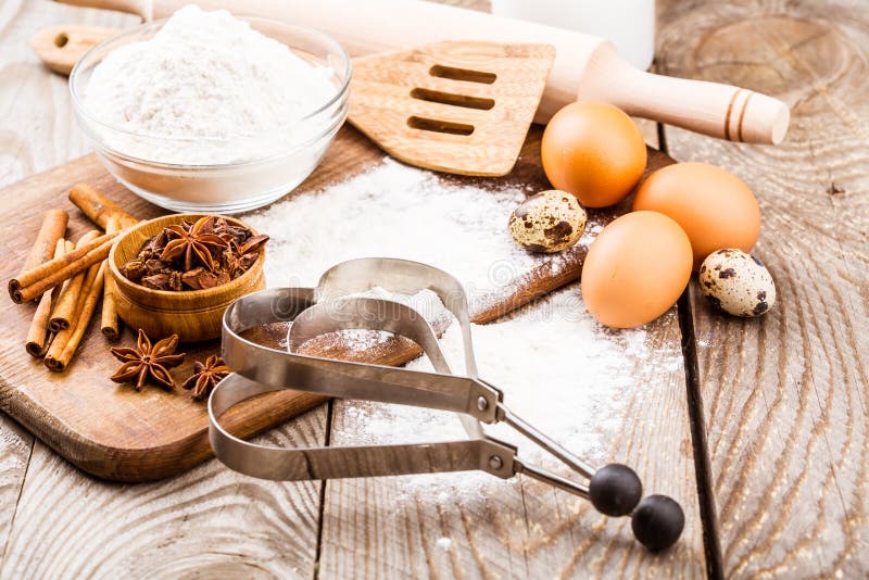 Basic Ingredients for Baking Stock Photo - Image of meal, flour: 39663710