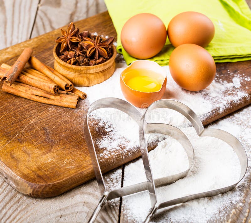 Basic Ingredients for Baking Stock Image - Image of sugar, prepare ...