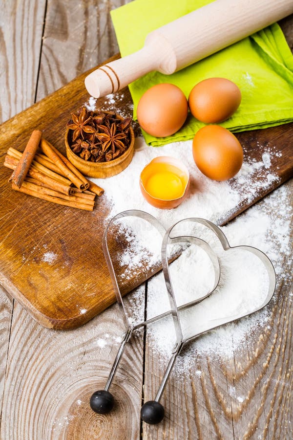 Basic Ingredients for Baking Stock Image - Image of sugar, prepare ...