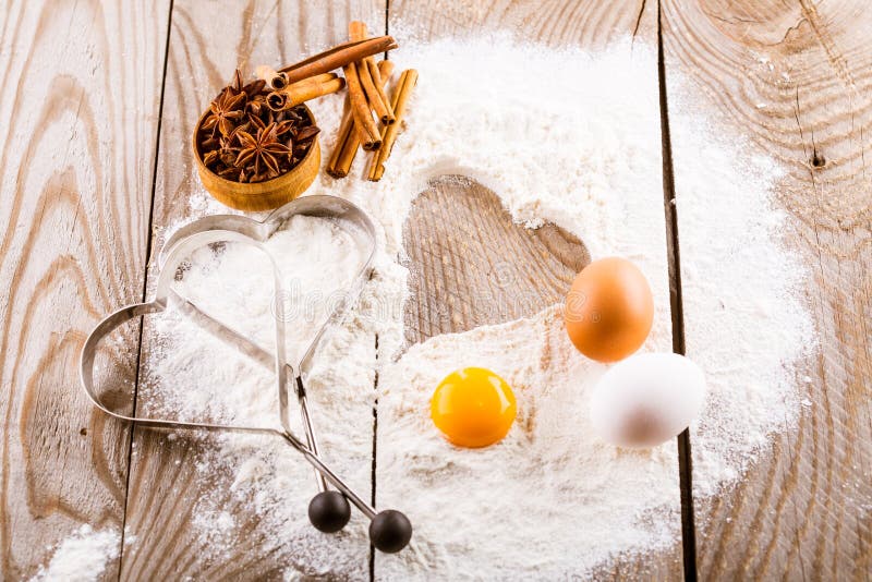 Basic Ingredients for Baking Stock Photo - Image of culinary, prepare ...