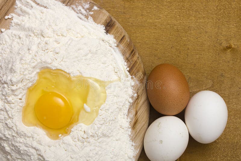 Basic Ingredients for Baking Bakery Products Stock Image - Image of ...