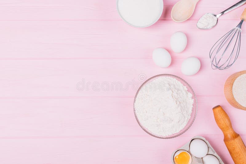 Basic Ingredients for Homemade Baking Stock Photo - Image of basic ...