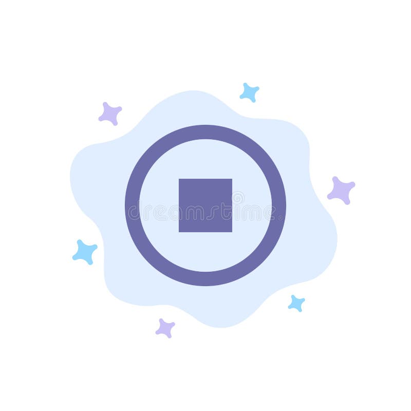 Basic, Interface, User Blue Icon on Abstract Cloud Background Stock ...