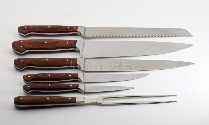 Basic Knife Set stock photo. Image of iron, food, slice - 1419232