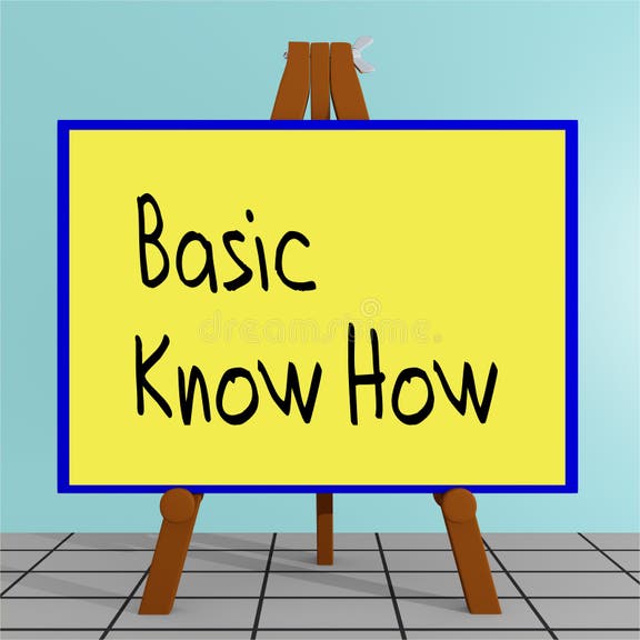 Basic Know How concept stock illustration. Illustration of search ...