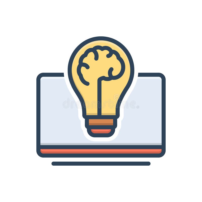 Color Illustration Icon for Basic Knowledge, Education and General ...
