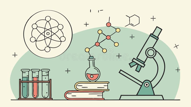 Basic Lab Equipment, Microscope and Beakers, Fundamental Science ...
