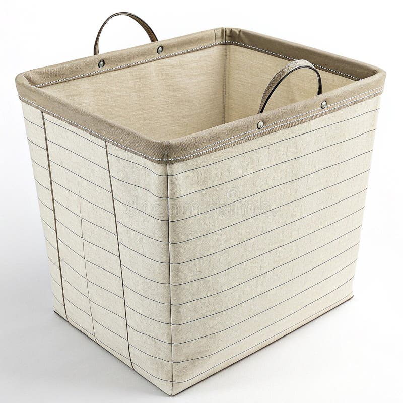 Basic Laundry Basket Simple Lines Stock Illustration - Illustration of ...