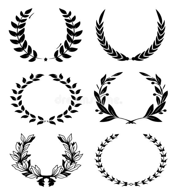 Roman Leaf Crown Stock Illustrations – 693 Roman Leaf Crown Stock ...