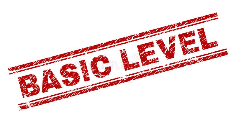 Grunge BASIC LEVEL Rectangle Stamp Stock Vector - Illustration of ...