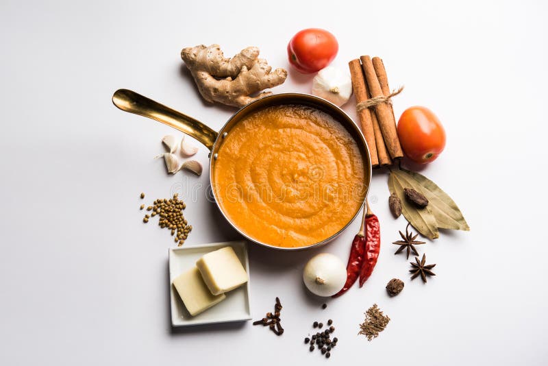 Basic Light Colours Curry for Chicken or Spicy Indian Vegetable Stock ...