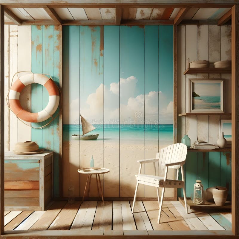 Basic Living Space. stock illustration. Illustration of interior ...