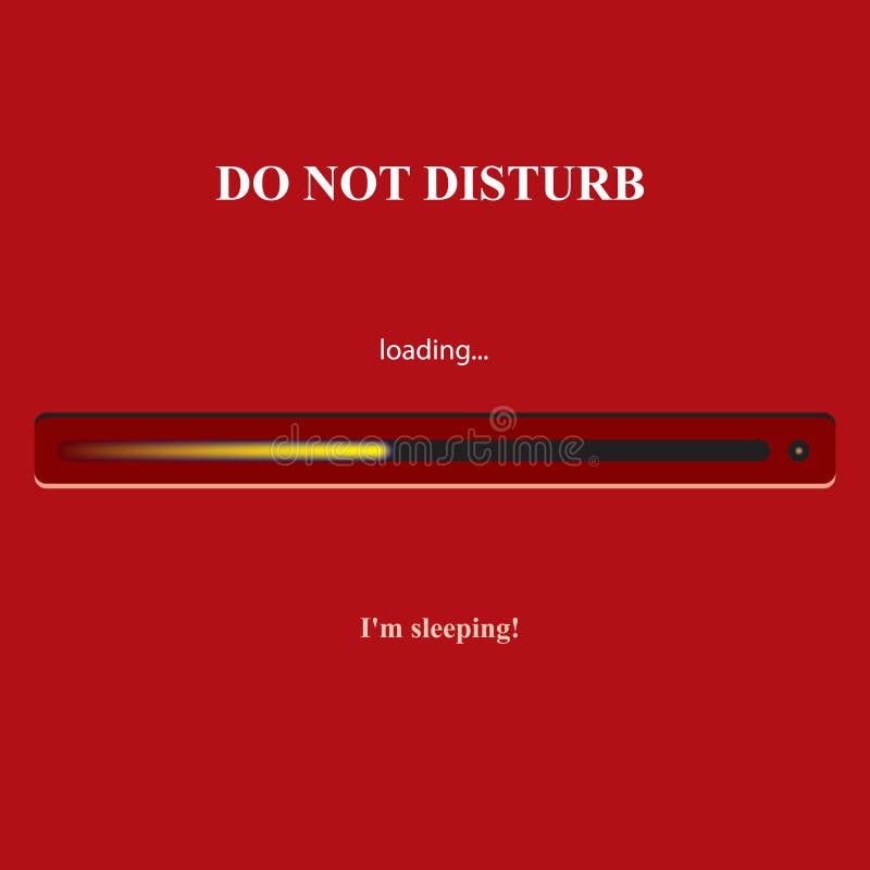 Do not disturb stock vector. Illustration of service - 139681776