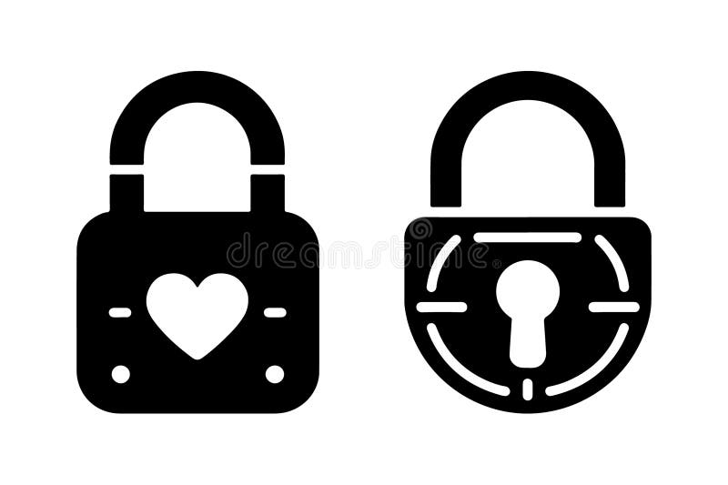 Basic Lock Silhouette Icon Vector Illustration Stock Illustration ...