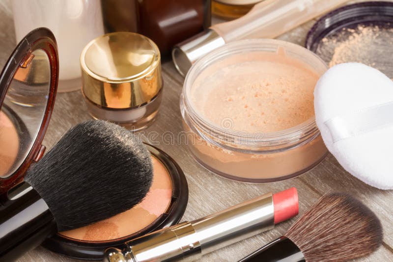 Basic make-up stock photo. Image of cream, beautiful - 49617562