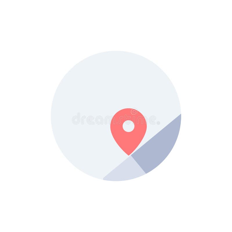 Basic, Map, Location, Map Flat Color Icon. Vector Icon Banner Template ...